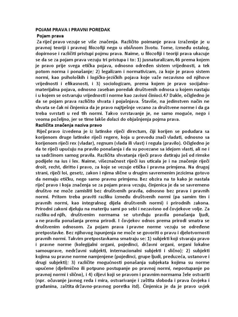 SKRIPTA Uvoda U Pravo | PDF