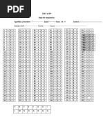 16PF Answer Sheet Template | PDF | Technology & Engineering
