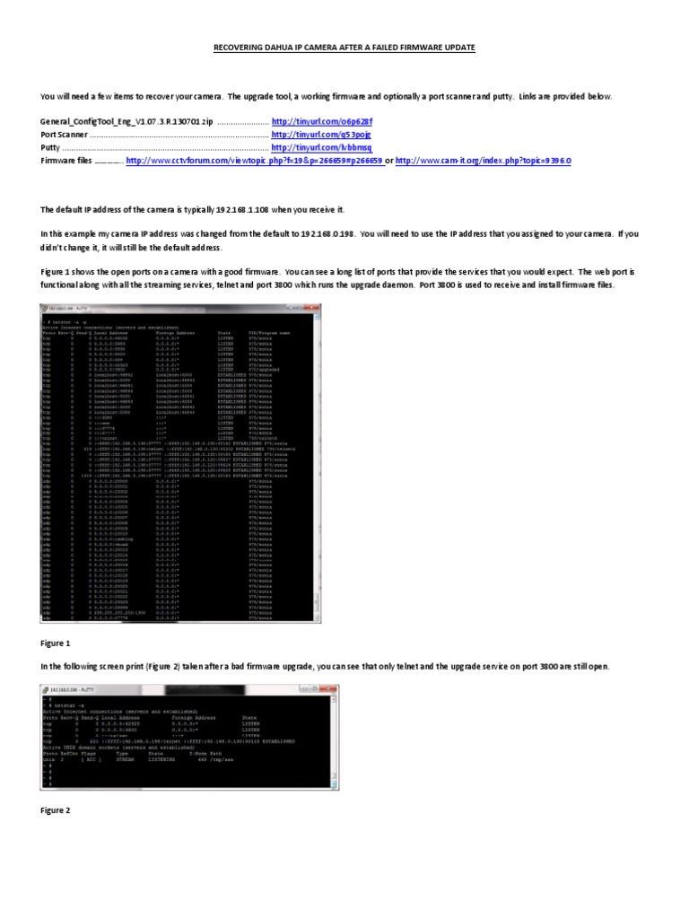 DAHUA IP Camera Recovery v1.0 | PDF | Ip Address | Internet Forum