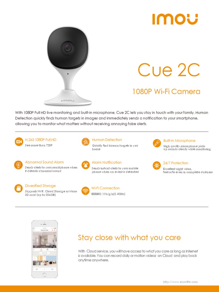 Cue 2C: 1080P Wi-Fi Camera | PDF | Smartphone | Camera