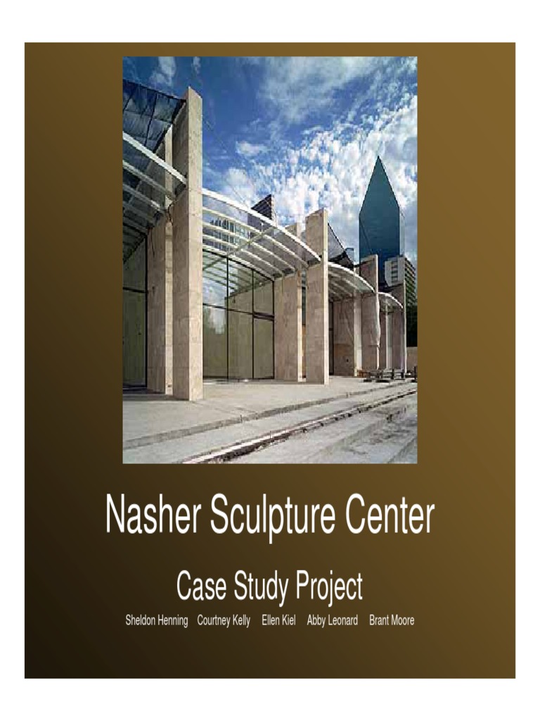 Nasher Sculpture Center: Case Study Project | PDF | Beam (Structure ...