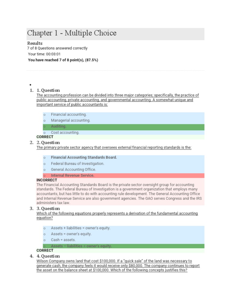 Chapter 1 | PDF | Financial Accounting | Equity (Finance)