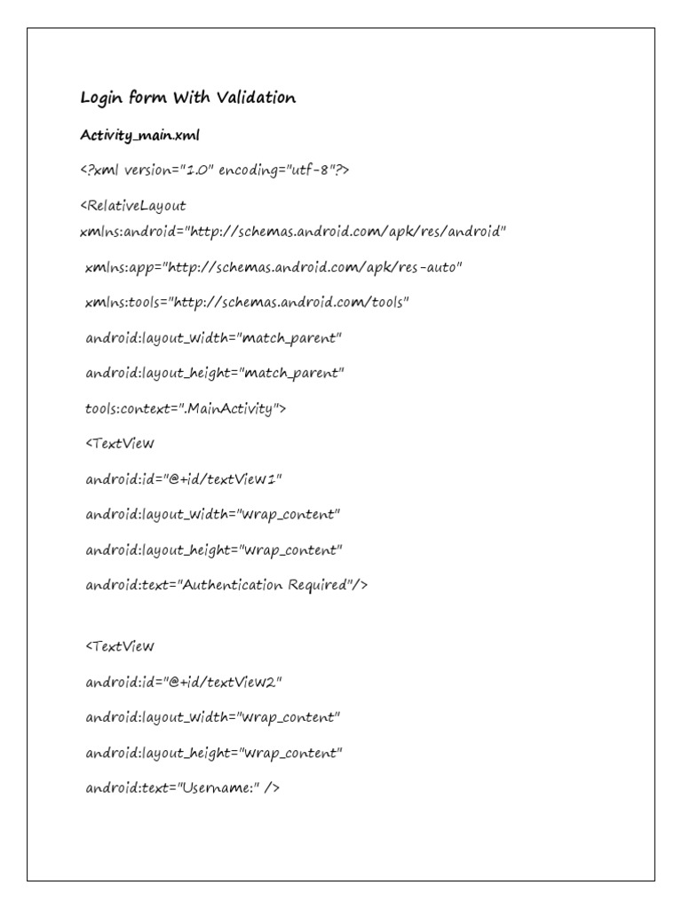 Login Form With Validation | PDF | Computer Programming | Information ...