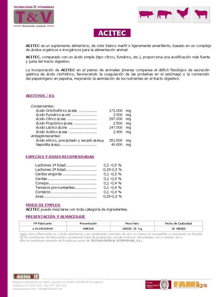 ACITEC - Ver. Actualizada | PDF | Dieta y nutrición | Nutrición