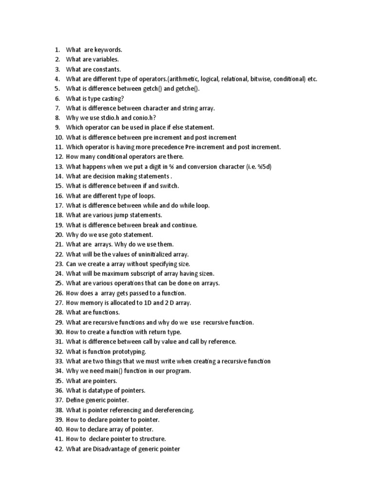 Short Answer Type Questions | PDF | Pointer (Computer Programming) | Subroutine