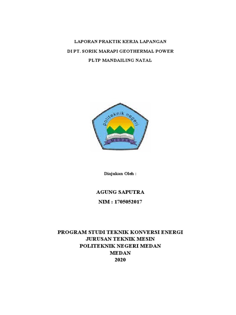 Laporan PKL PLTP Sorik Merapi | PDF | Sains & Matematika Laporan PKL PLTP Sorik Merapi | PDF | Sains & Matematika