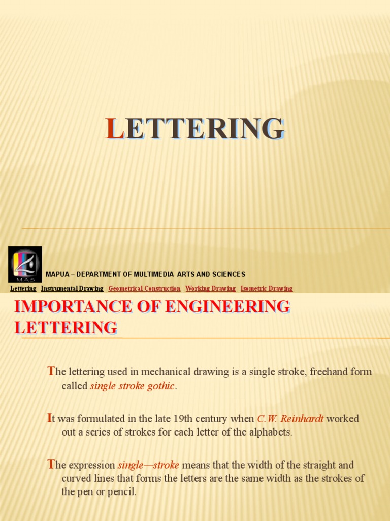 Engineering Lettering | PDF | Tangent | Slope