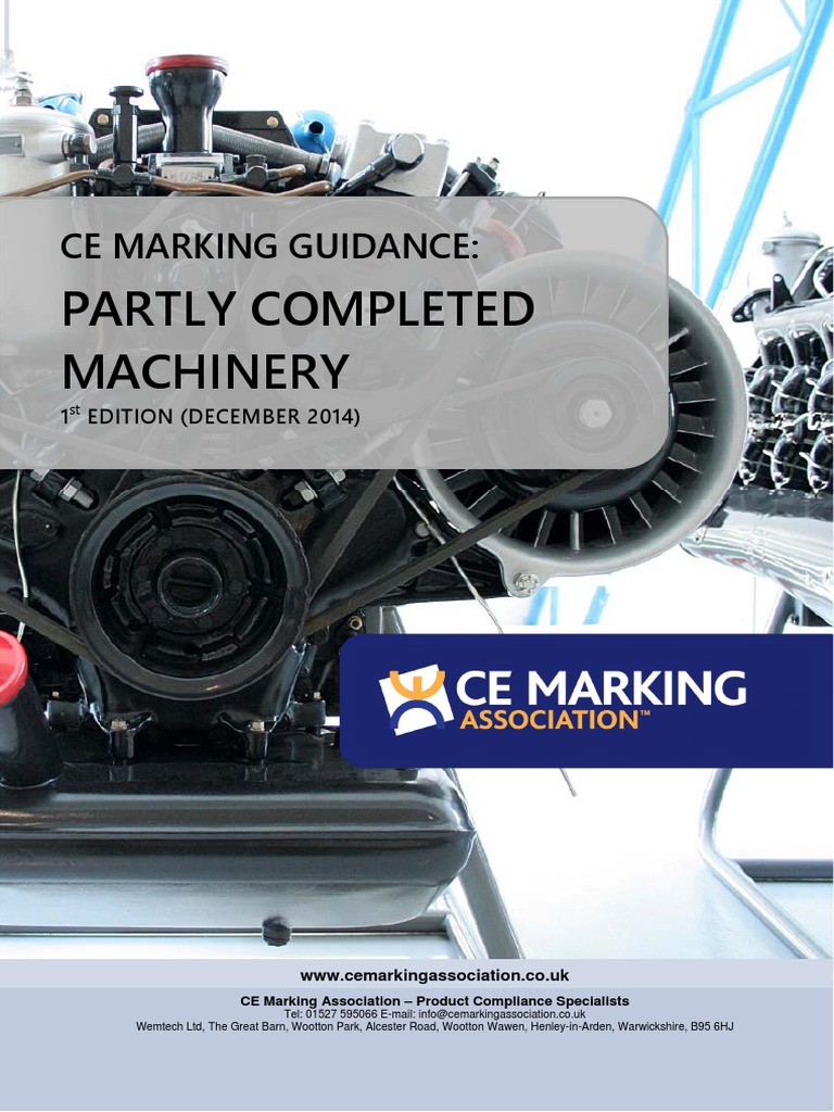 CE Marking Guidance for Partly Completed Machinery | PDF