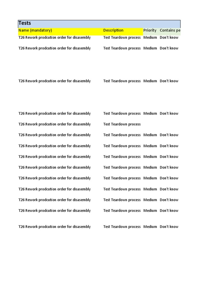 T26 Rework Production Order For Disassembly | PDF | Computing ...