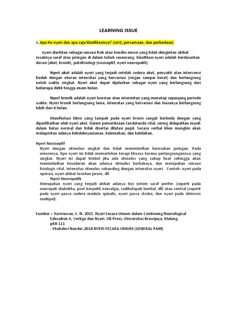 Learning Issue LBM 1 Fix | PDF | Kesehatan Holistik | Sains & Matematika