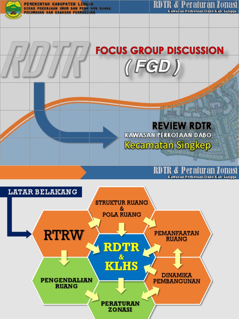 Bahan Tayang FGD RDTR Kota Dabo | PDF | Komputer