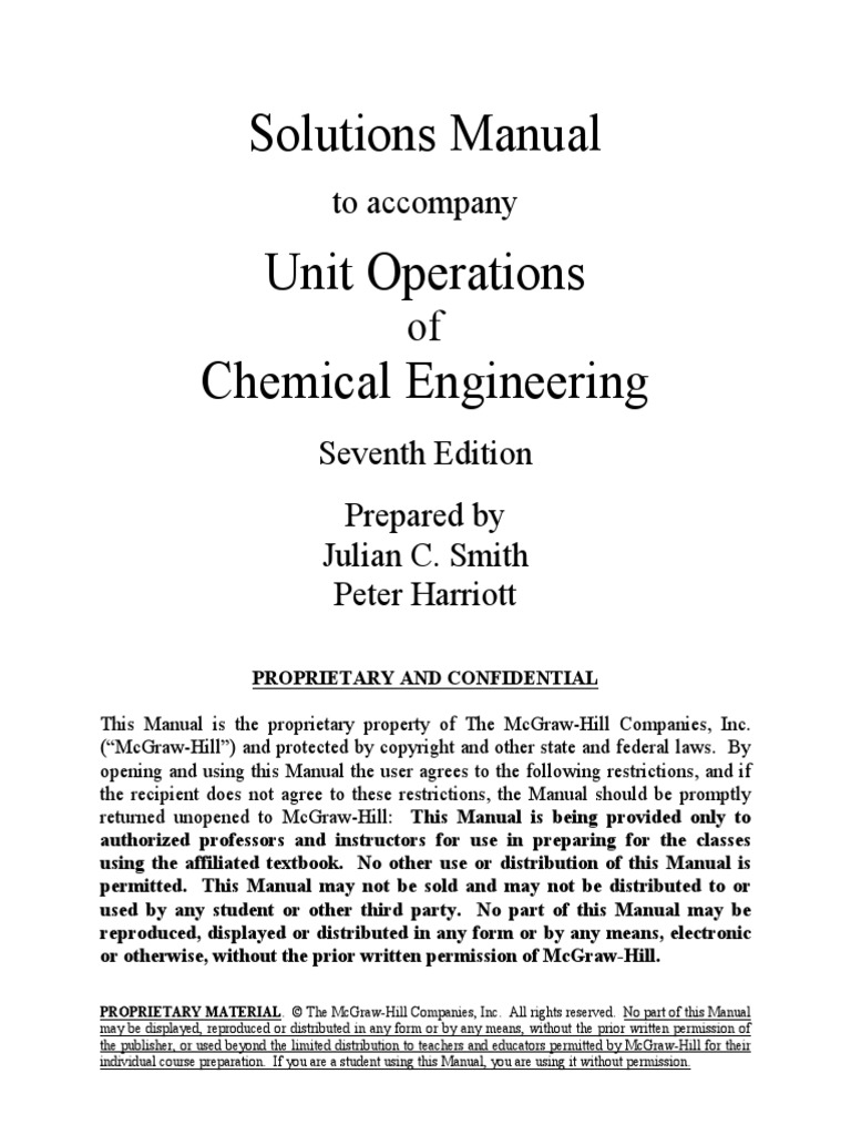 Warren McCabe Julian Smith Peter Harriott Unit Operations Of