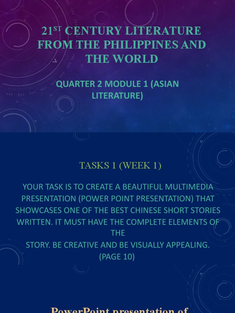 21st Century Module 1 Task 1 (Week 1) PowerPoint Presentation | PDF