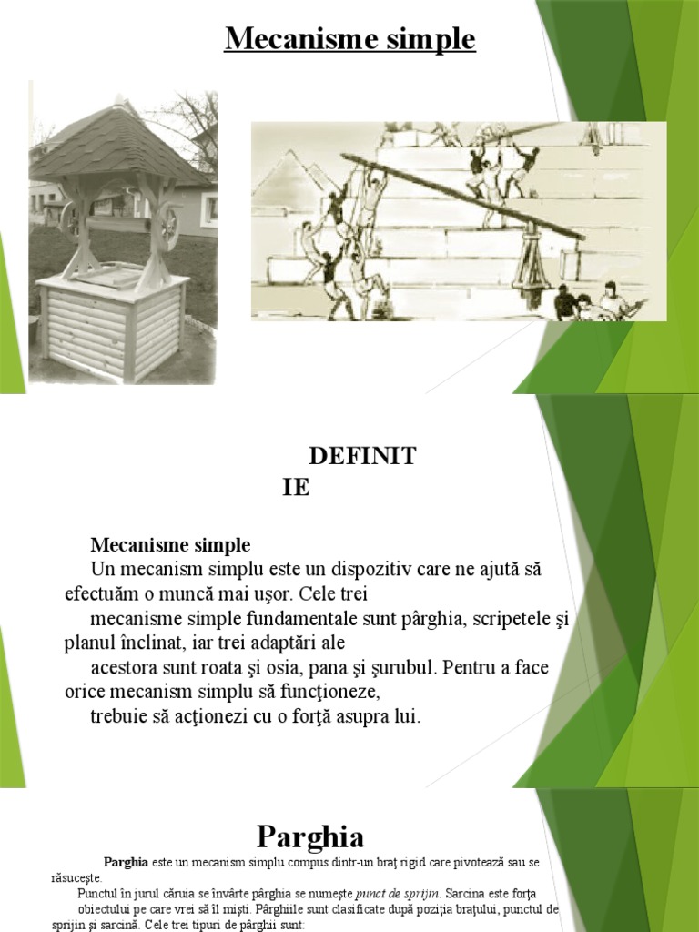 Mecanismele Simple | PDF