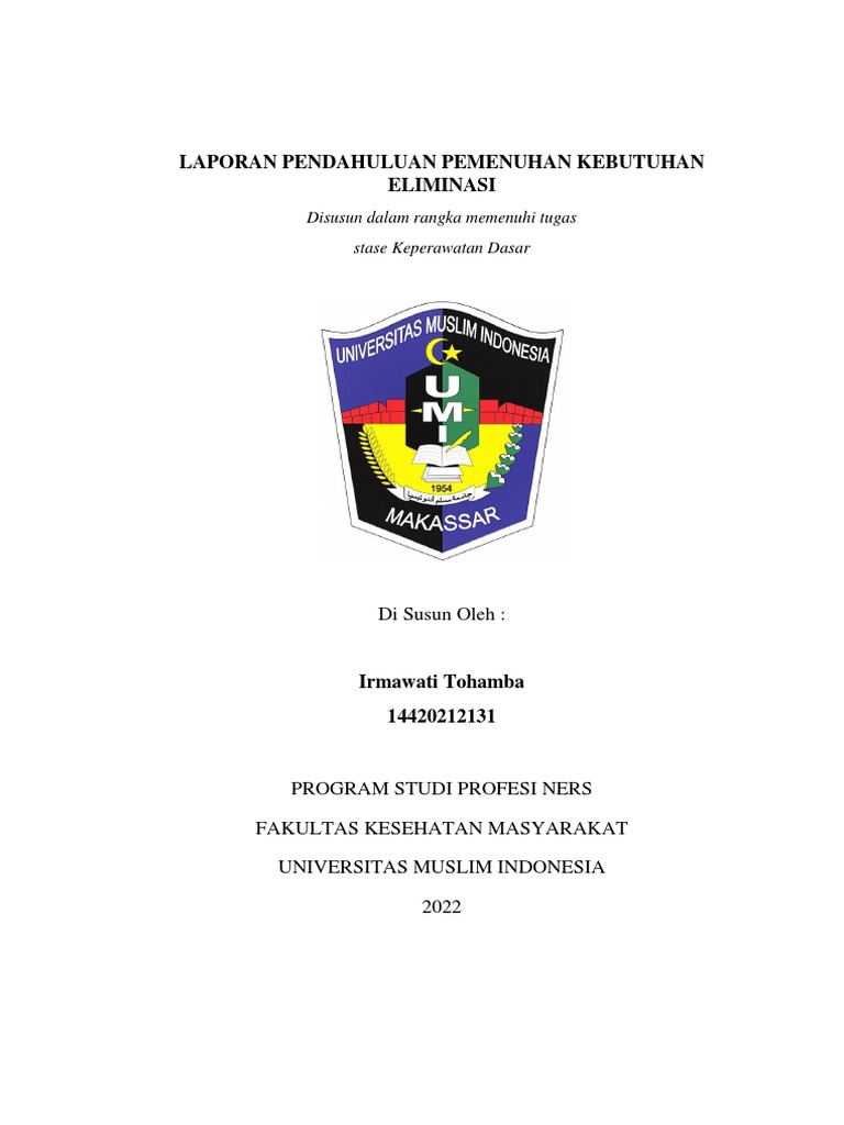 LP Dan Mind Mapping Kebutuhan Eliminasi | PDF