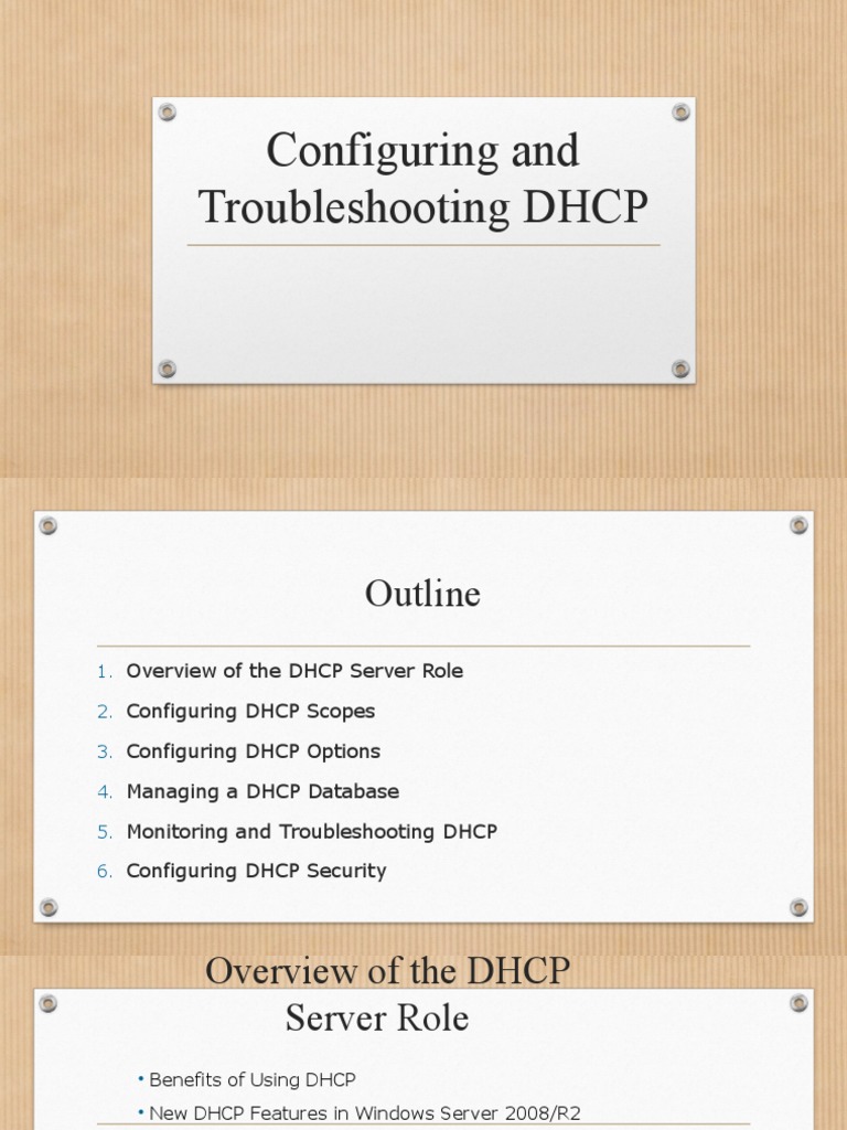 Configuring and Troubleshooting DHCP | PDF | Ip Address | Computer Data
