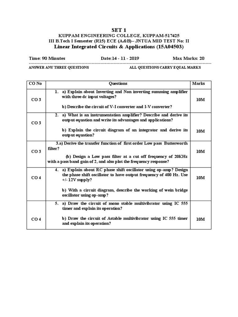 LICA | PDF | Electronic Oscillator | Operational Amplifier