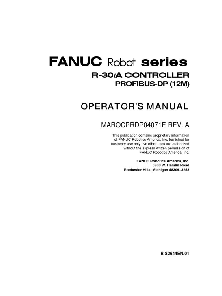 Fanuc Profibus Manual | PDF