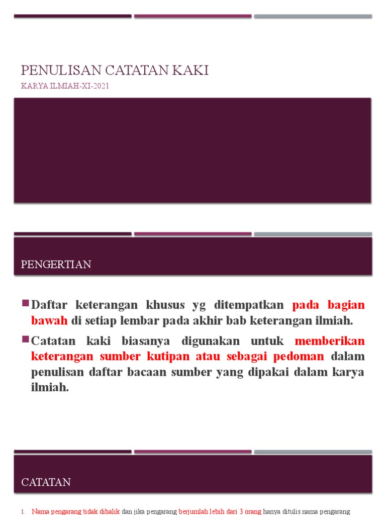 Penulisan Catatan Kaki | PDF | Seni