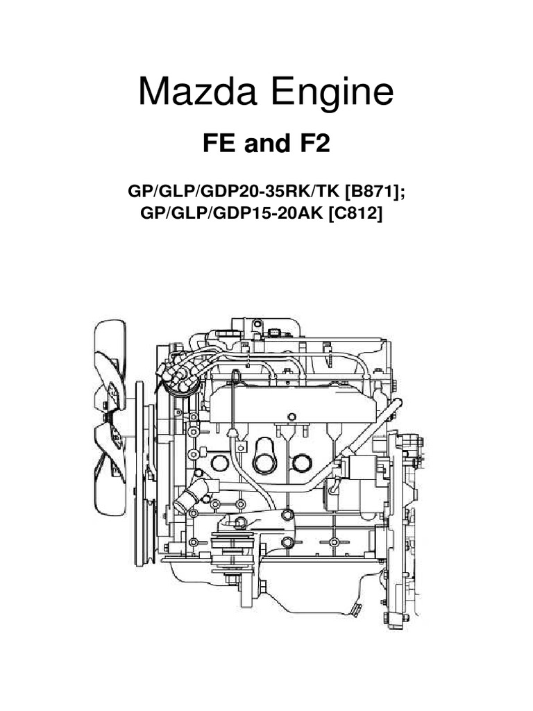 Mazda FE and F2 Engine Repair Guide | PDF | Piston | Bearing (Mechanical)