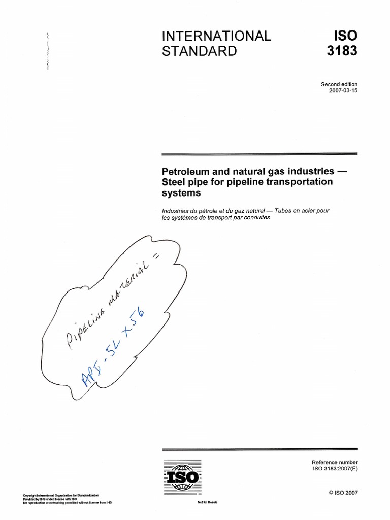 ISO 3183 Extract | PDF