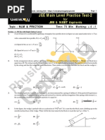 Constrained Motion Question Bank | PDF | Tension (Physics) | Acceleration