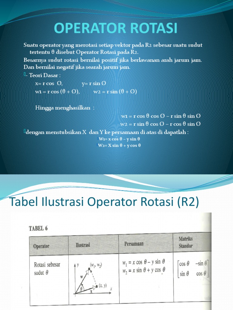 Operator Rotasi | PDF