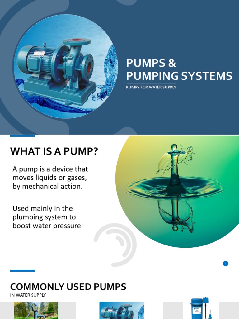 Overview of Pumping Systems | PDF | Pump | Energy Technology