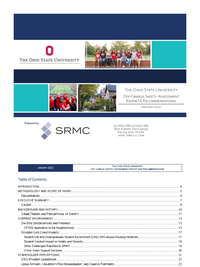 OSU Off-Campus Safety Report | PDF | Finance & Money Management