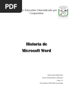 Evolución de versiones de Microsoft Word | PDF | Microsoft Word ...