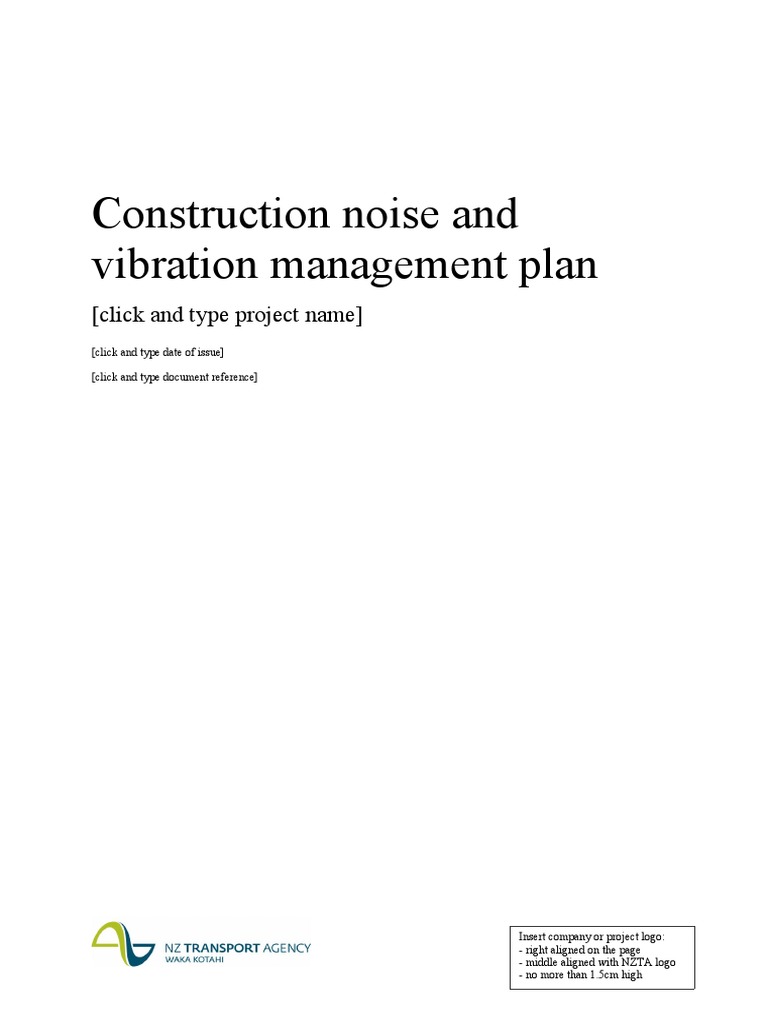 Construction Noise and Vibration Plan | PDF | Complaint | Noise