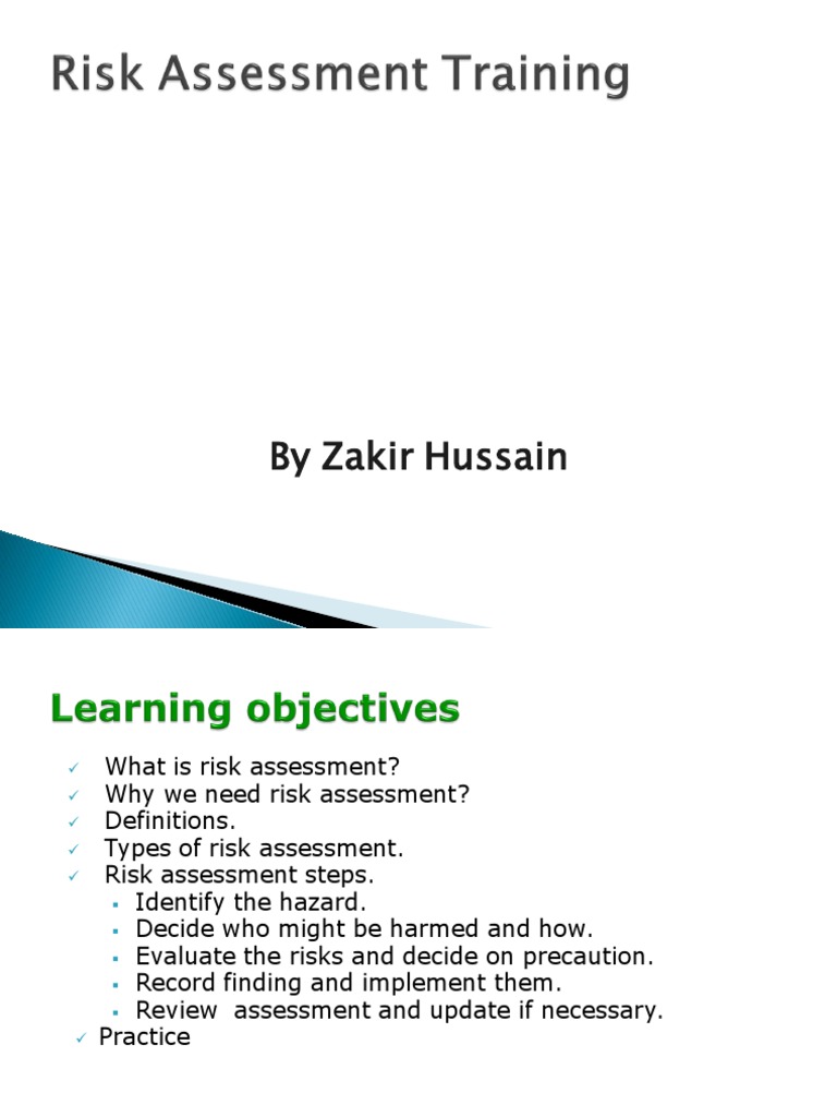 Risk Assessment Training | PDF | Risk | Risk Assessment