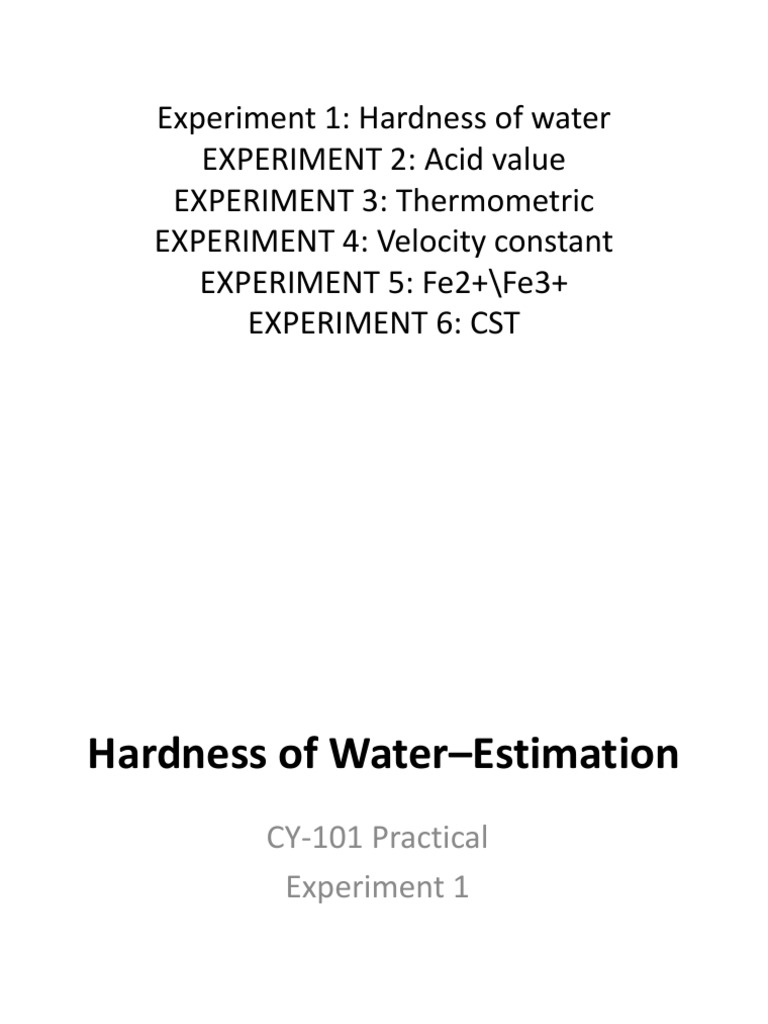 Hardness of Water-Estimation | PDF