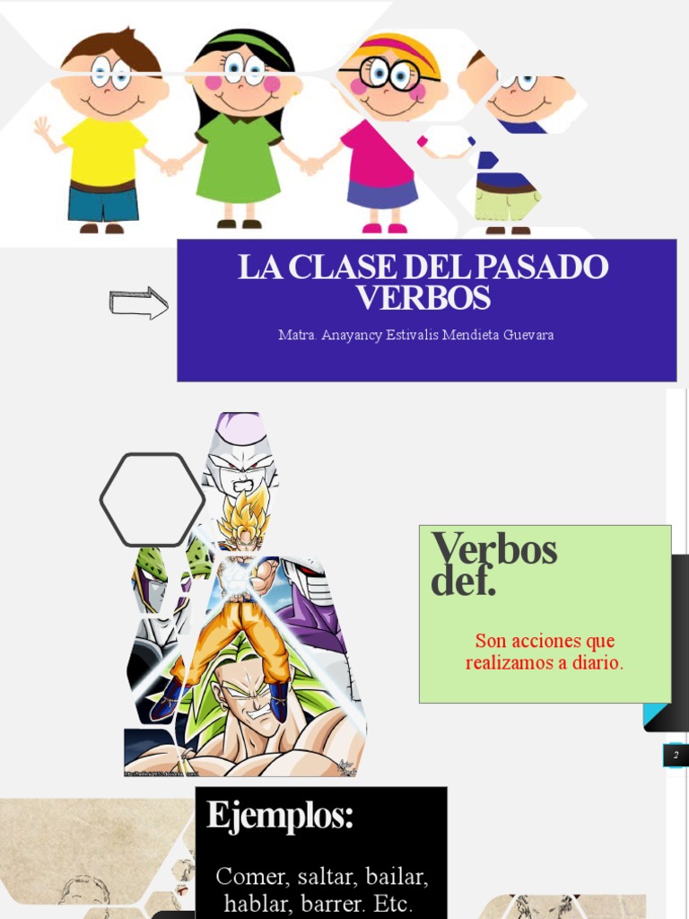 LA CLASE DEL PASADO (Verbos en Preterito) | PDF | Verbo | Lingüística