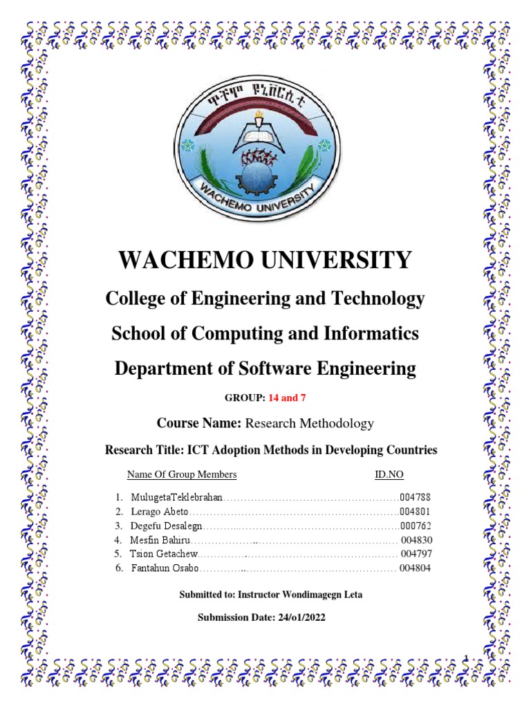 ICT Adoption Methods in Developing Countries Research | PDF ...