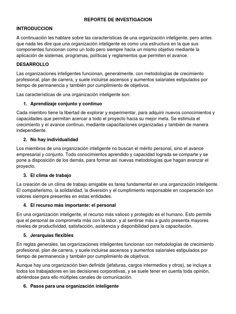 Reporte de Investigacion | PDF | Cognición