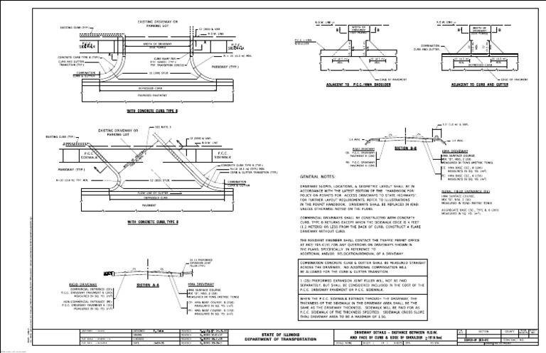 IDOT bd01 - 22x34 | PDF | Sidewalk | Streets And Roads