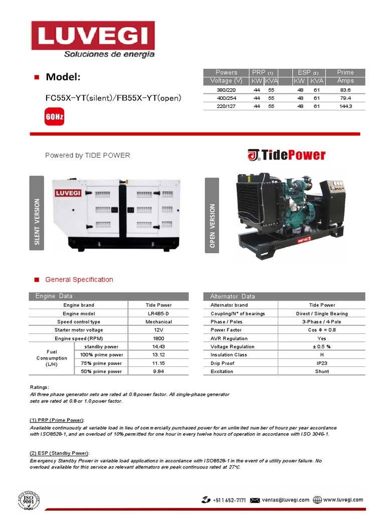 Datasheet LUVEGI FC55X YT | PDF | Diesel Engine | Propulsion
