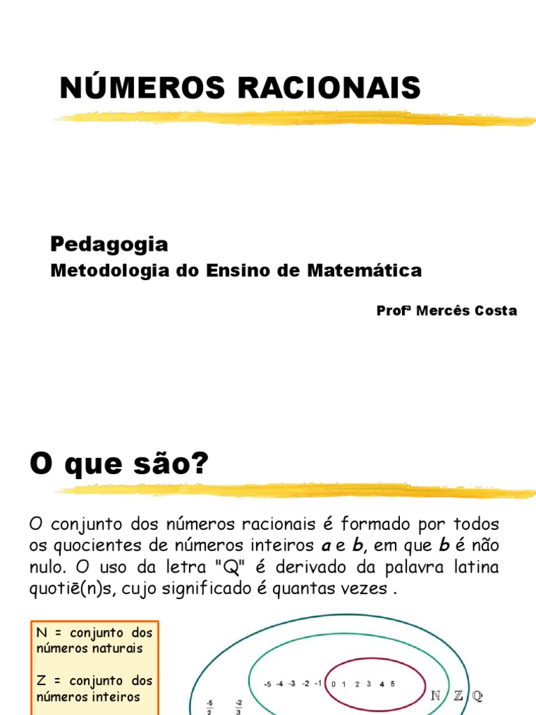Definicao E Exemplos De Numeros Racionais Números Racionais Brasil