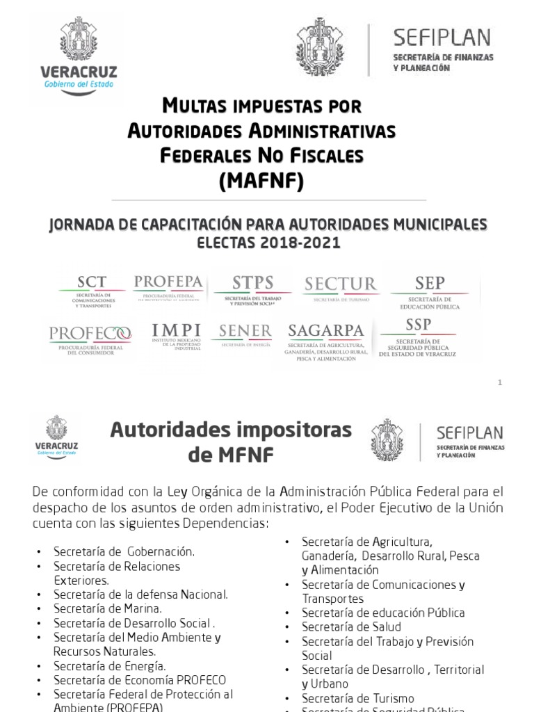 Multas Impuestas Por Autoridades Administrativas Federales No Fiscales ...