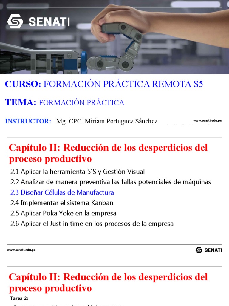 SEMANA 08 - Células de Manufactura | PDF | Lean Manufacturing | Ciencia de sistemas