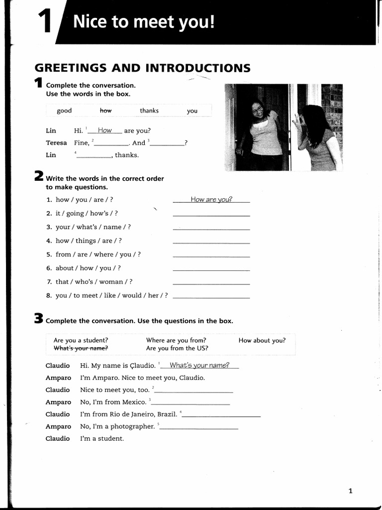 Workbook 1 - Units 1-6 | PDF