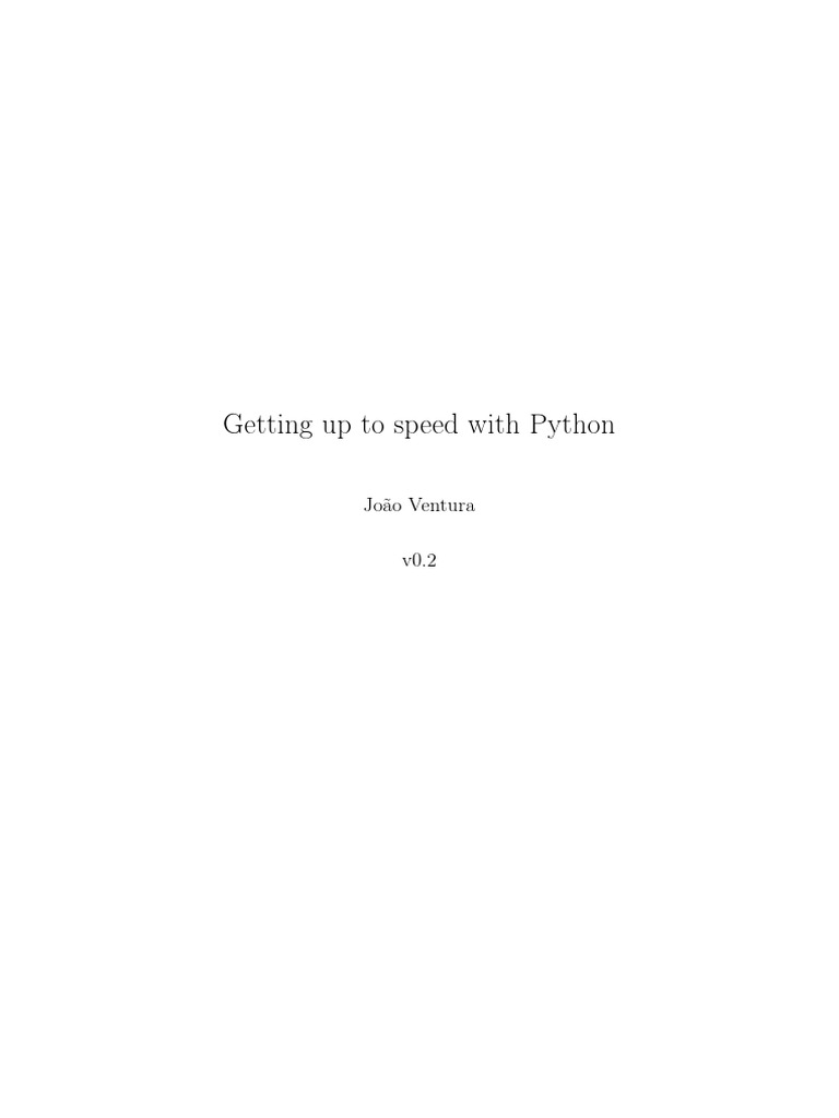 Full Speed Python | PDF | Method (Computer Programming) | Subroutine
