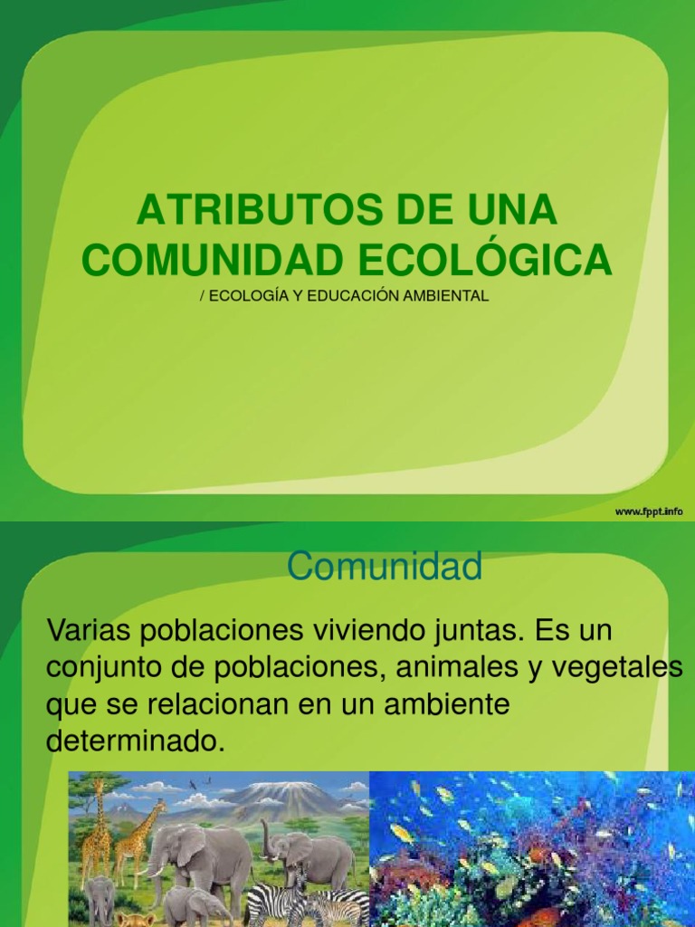 04.atributos Comunidad | PDF | Simbiosis | Biología