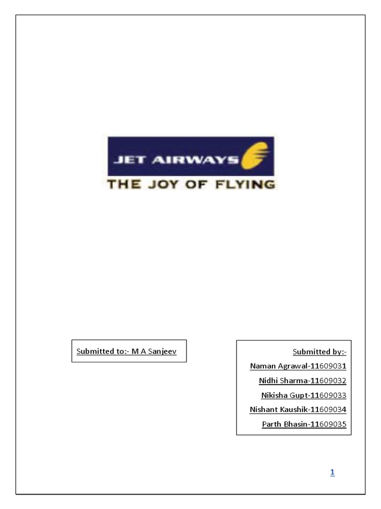 Jet Airways: A Leading Indian Airline - An Analysis of its History ...