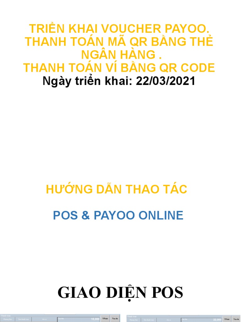 Store Staff Online POS&Payoo Manual.... | PDF