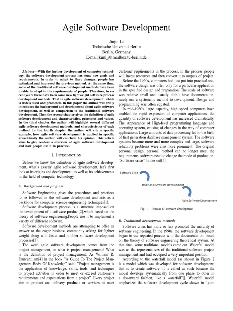 Agile Software Development Li | PDF | Scrum (Software Development ...
