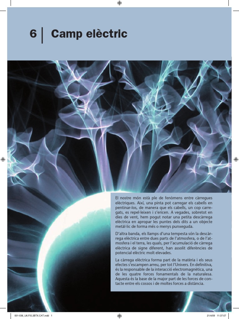 Física 2BA. Unitat 6. Camp Elèctric | PDF