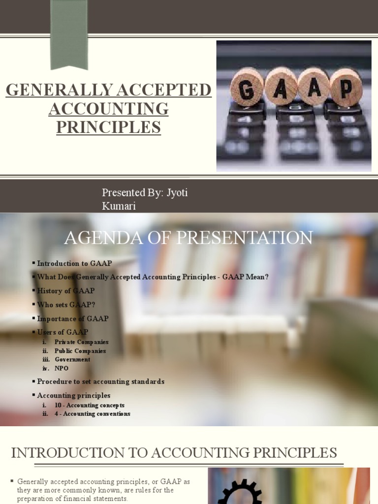 Overview of Generally Accepted Accounting Principles | PDF | Accounting ...