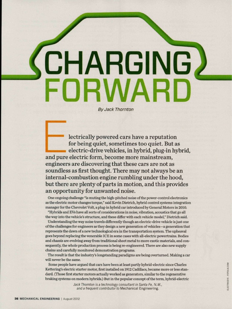 Charging Forward | PDF | Plug In Hybrid | Electric Vehicle